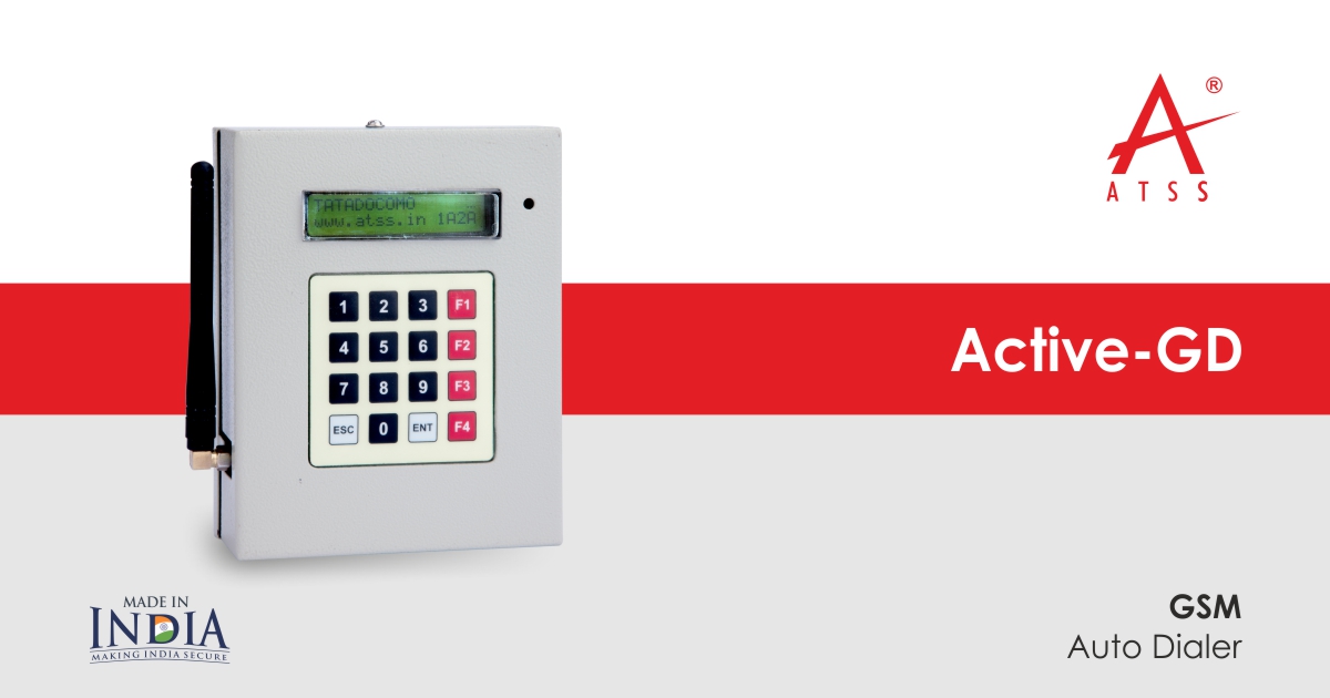 GSM Burglar Fire Alarm Auto Dialer | ATSS Chennai India.