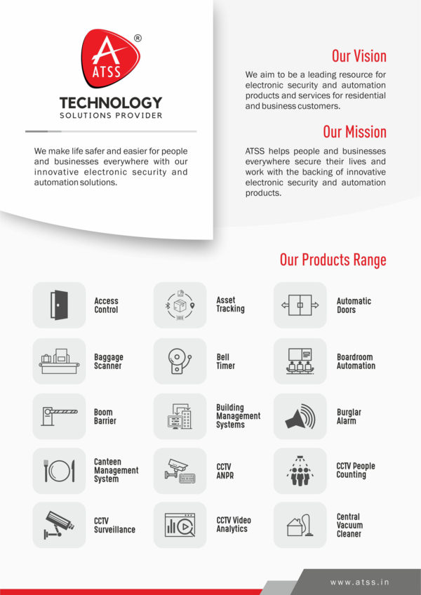 ATSS Catalog - Electronic Security Systems, Automation Chennai