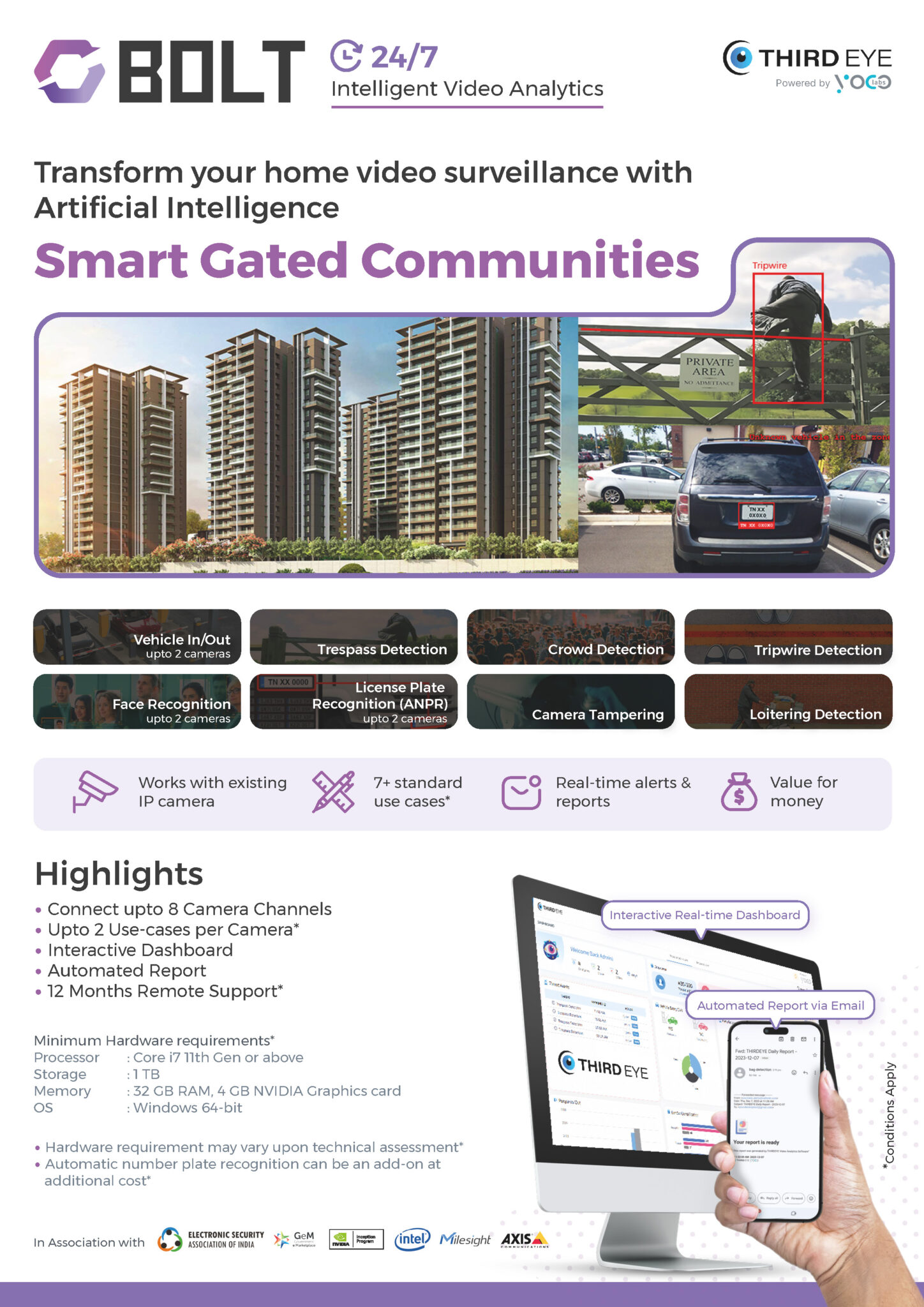 Smart Gated Communities CCTV Video Analysis. Video Analytics.